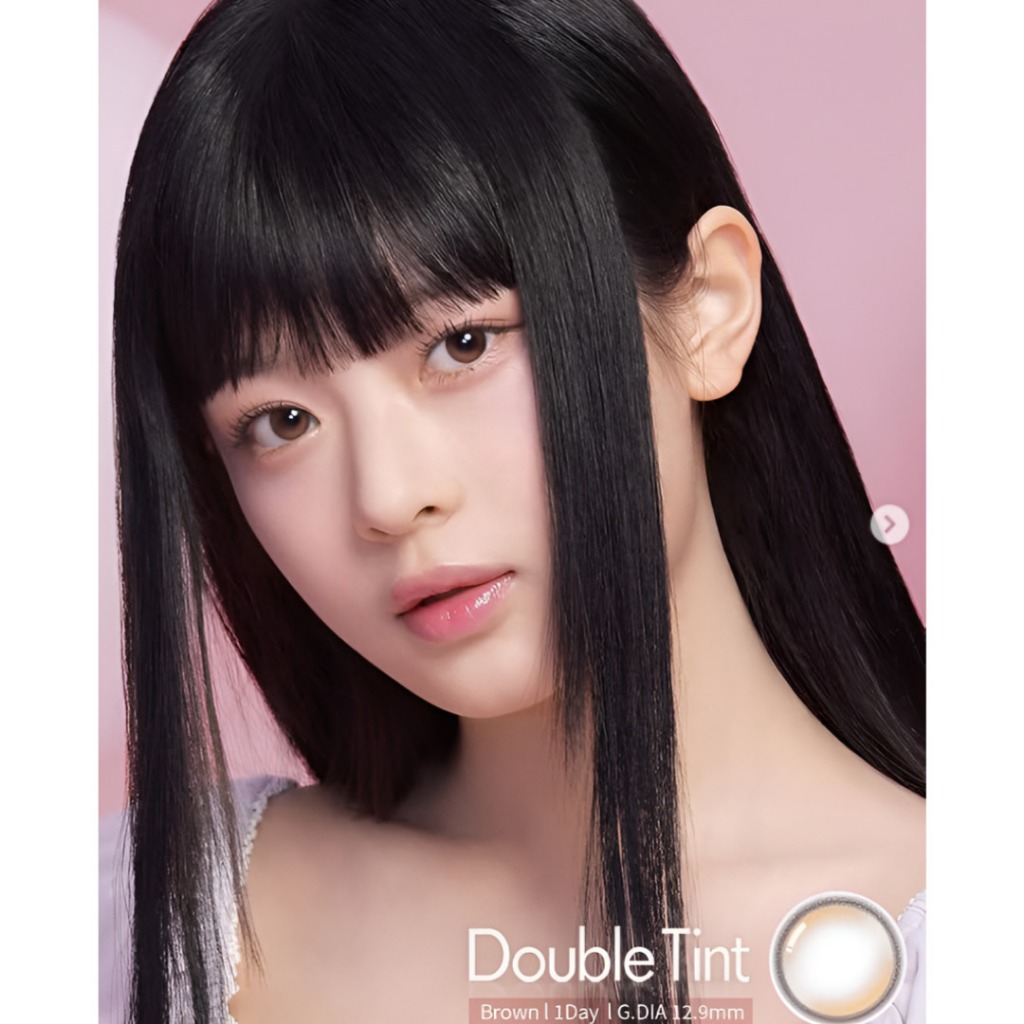 OLENS DOUBLE TInt One Month – 1 Color BROWN | Monthly Colored Contact Lenses K-Beauty 2p 1box ...