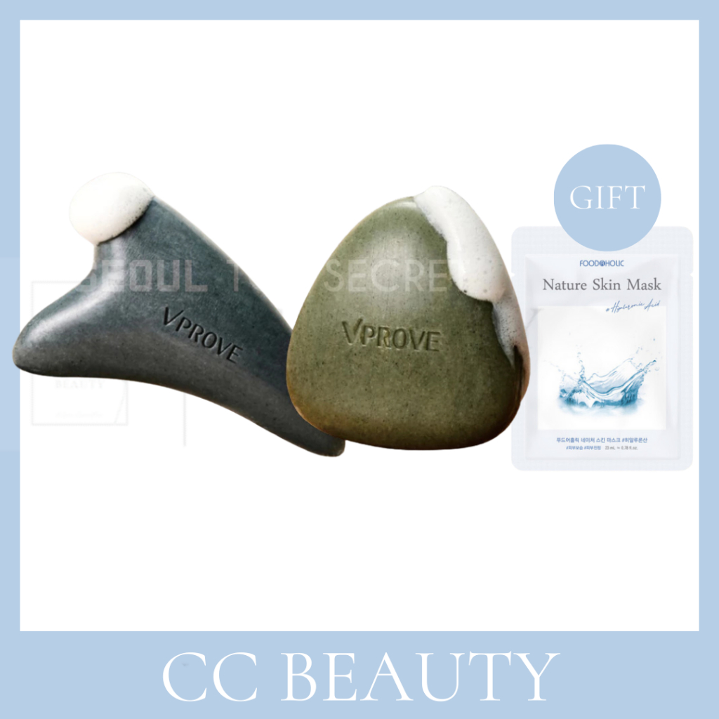 Daiso Korea x VPROVE Heartleaf Face Cleansing Bar 100g / Cypress Body ...