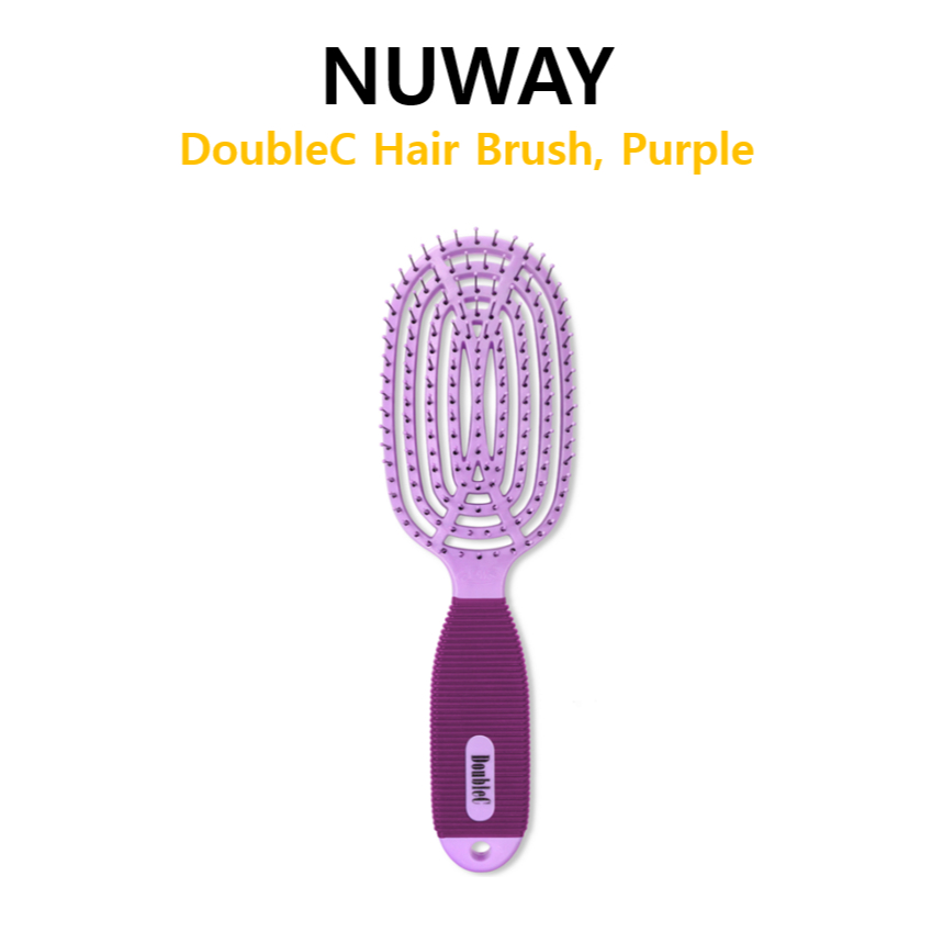 NUWAY DoubleC Hair Brush, Purple | Shopee Malaysia