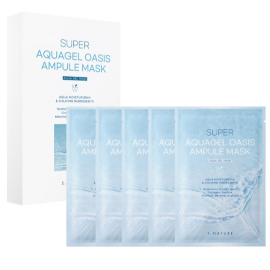 S.Nature Super Aquagel Oasis Ampoule Mask 5,10ea | Shopee Malaysia
