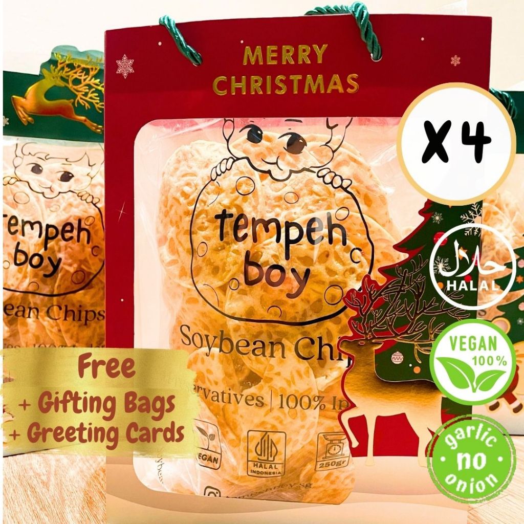 [Tempeh Boy Gifting Bundle] Tempeh Chips (170g) x4/ x8 Packs +Free ...