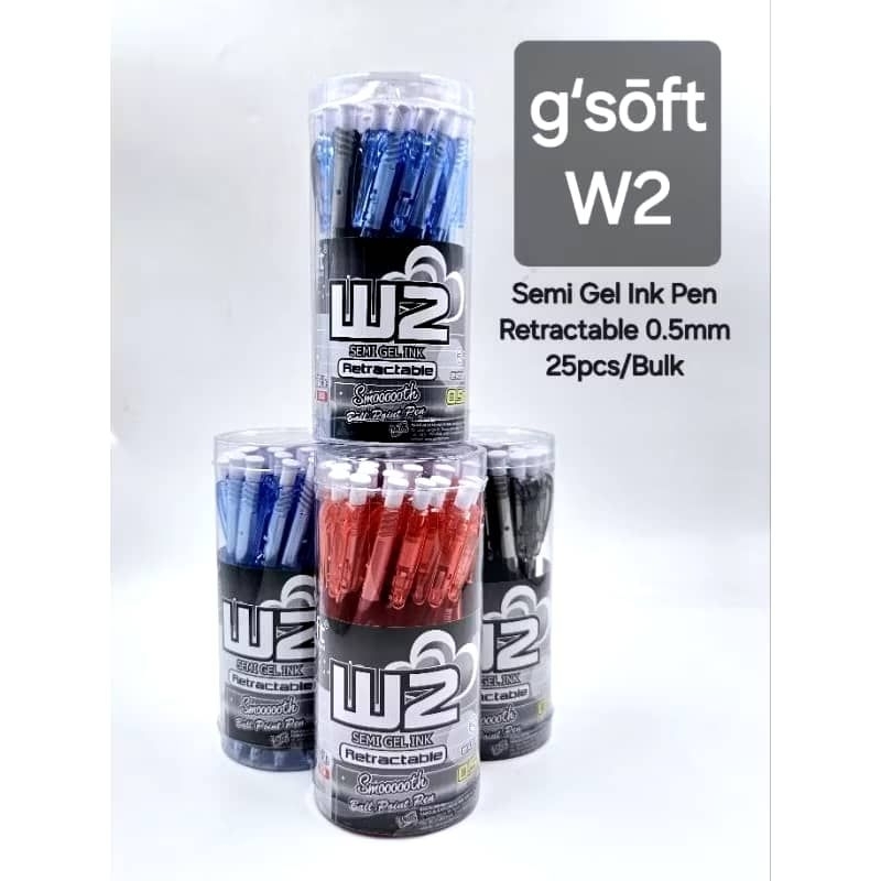 GSOFT' W2 Ball Point Pen 25Pcs | Shopee Malaysia