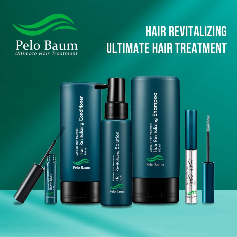 [Pelo Baum] Korea Hair Revitalizing Shampoo/ Conditioner/ Solution/ Brow Brow/ Lash Lash/ 5 ...