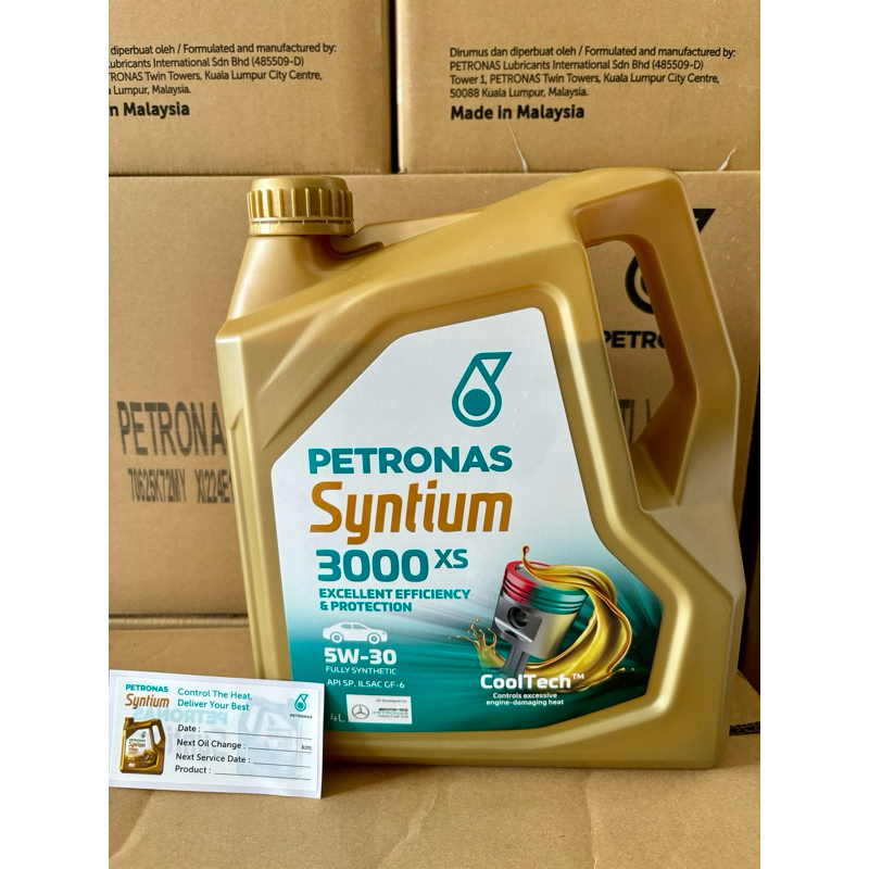PETRONAS Syntium 3000 (NEW PACKING) 5W30 Fully Synthetic Engine Oil (4L ...