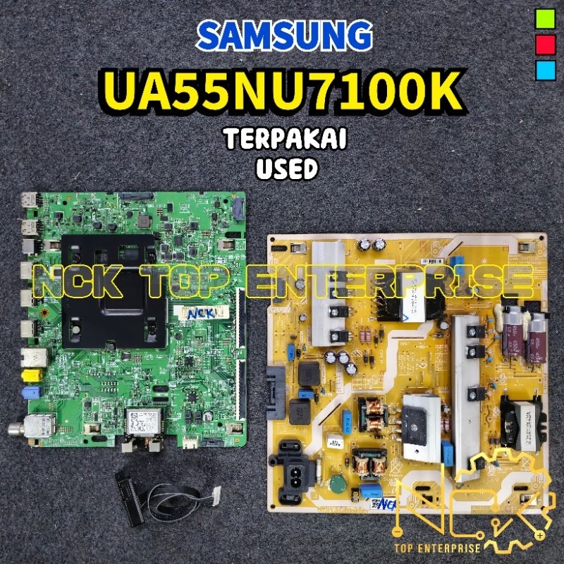 SAMSUNG UA55NU7100K POWER BOARD / MAINBOARD / IR RECEIVER BN44-00932B PSLF171301A BN41-02635A ...
