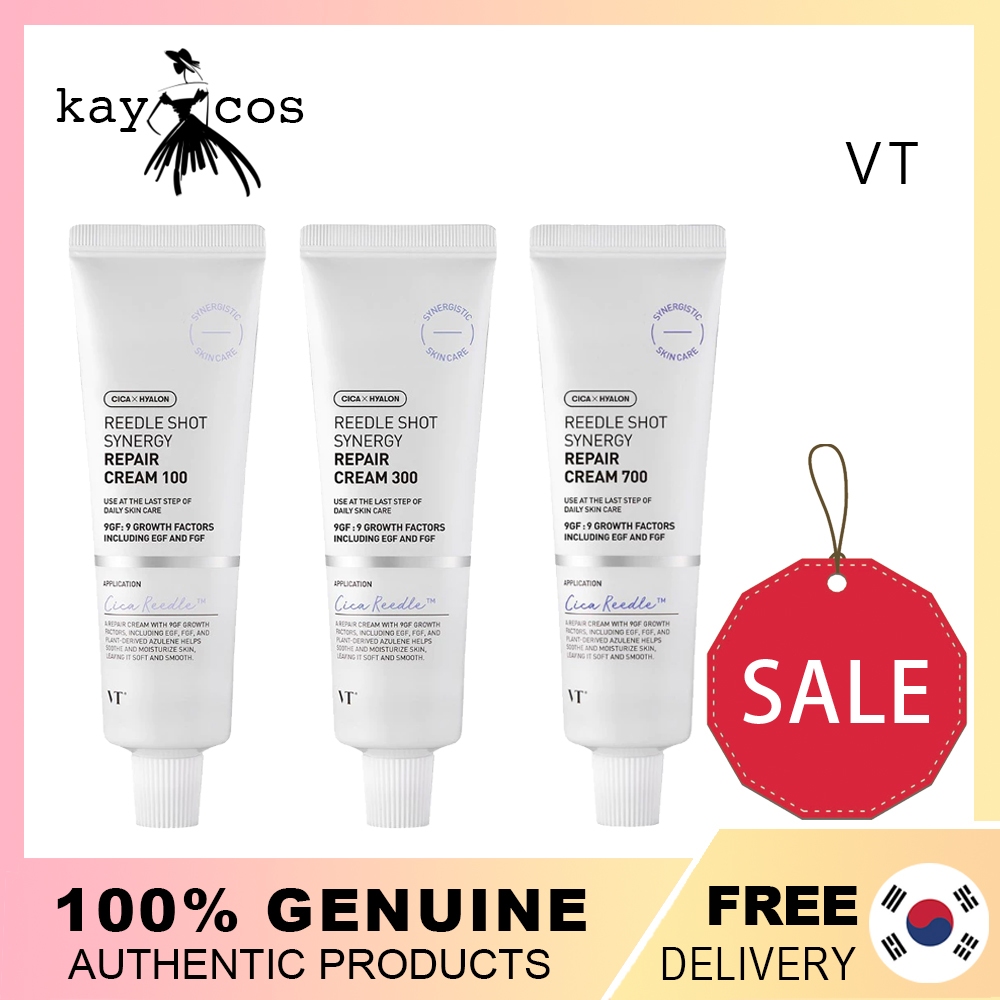 VT COSMETICS Reedle Shot Synergy Repair Cream - 100 (Beginner)/300 (Intermediate)/700(Intense ...