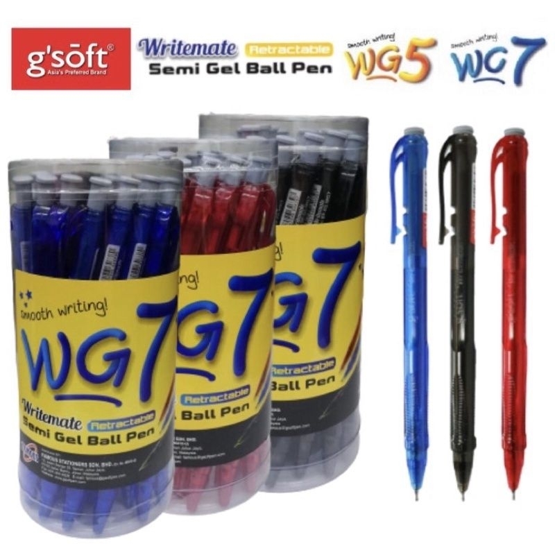 Gsoft PEN DAKWAT MATA BULAT / WG5 / Gsoft WG7 writemate retractable ...