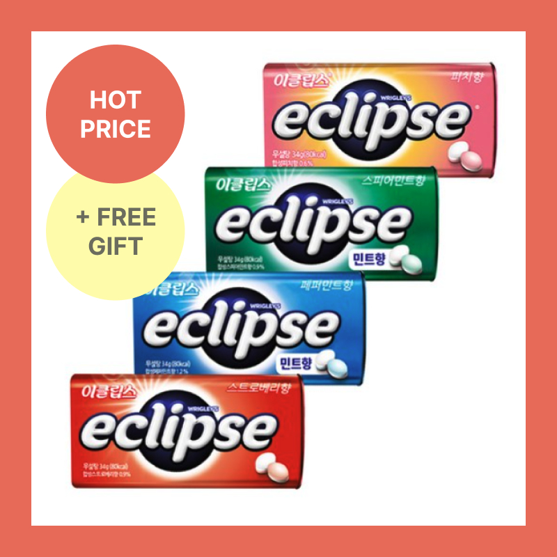 Eclipse Sugar Free Candy 6 Types / Pepper Mint / Spearmint / Peach ...
