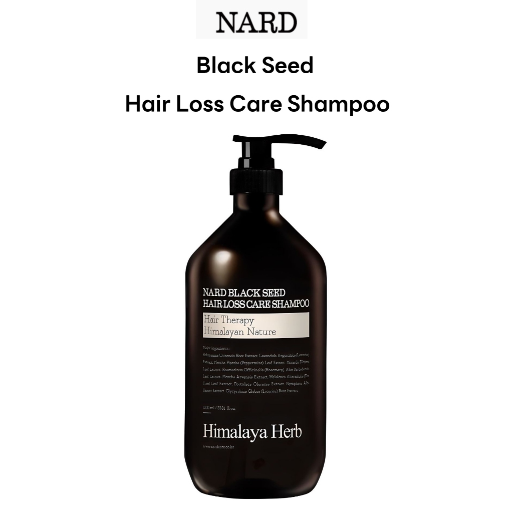 Nard Black Seed Hair Loss Care Shampoo 1L / 1pc / Hair Loss Care & Scalp Nourishment | Shopee ...