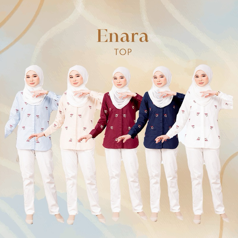 SUPER SALE Rayyan Haya’ Enara Top (READYSTOCK) Sulam Blouse Nursing Friendly Super Comfy ...