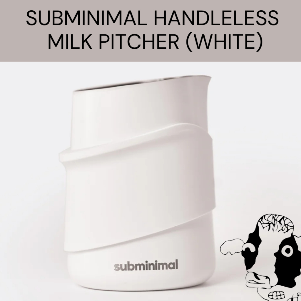 White Handleless Flow Tip Jug by Subminimal for Coffee Making | Shopee ...