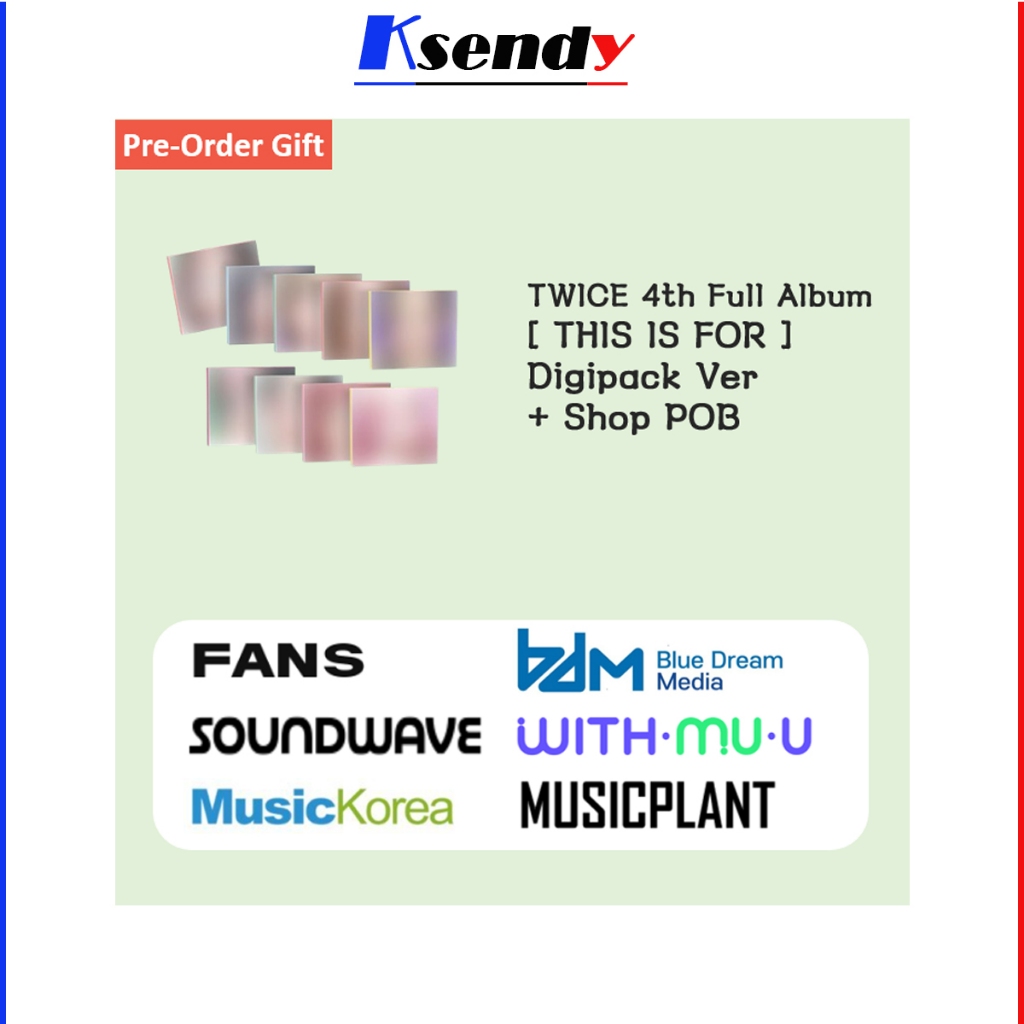 TWICE 4th Full Album [ THIS IS FOR ] Digipack ver. + Shop POB | Shopee Malaysia