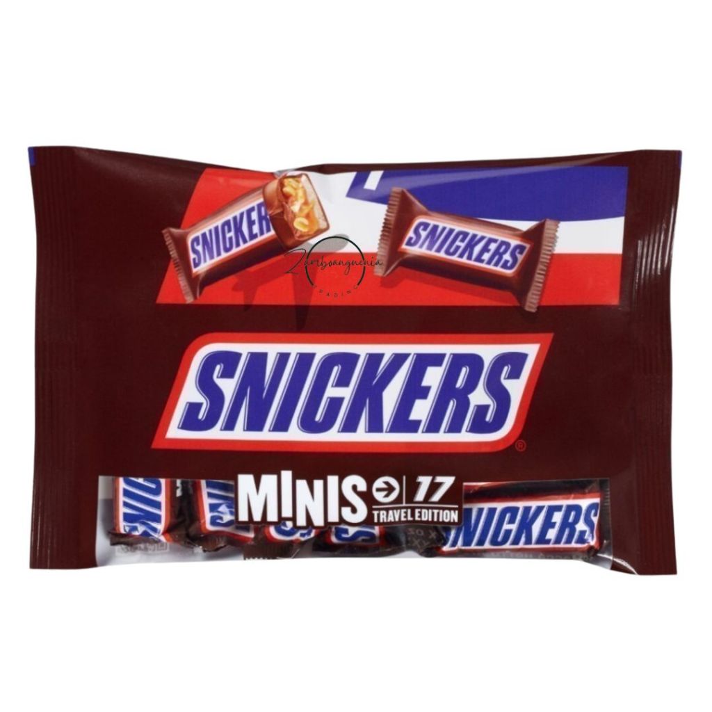 SNICKERS Mini Size Chocolate Bar (17pcs per Bag) (Bundle of 2) [SG ...