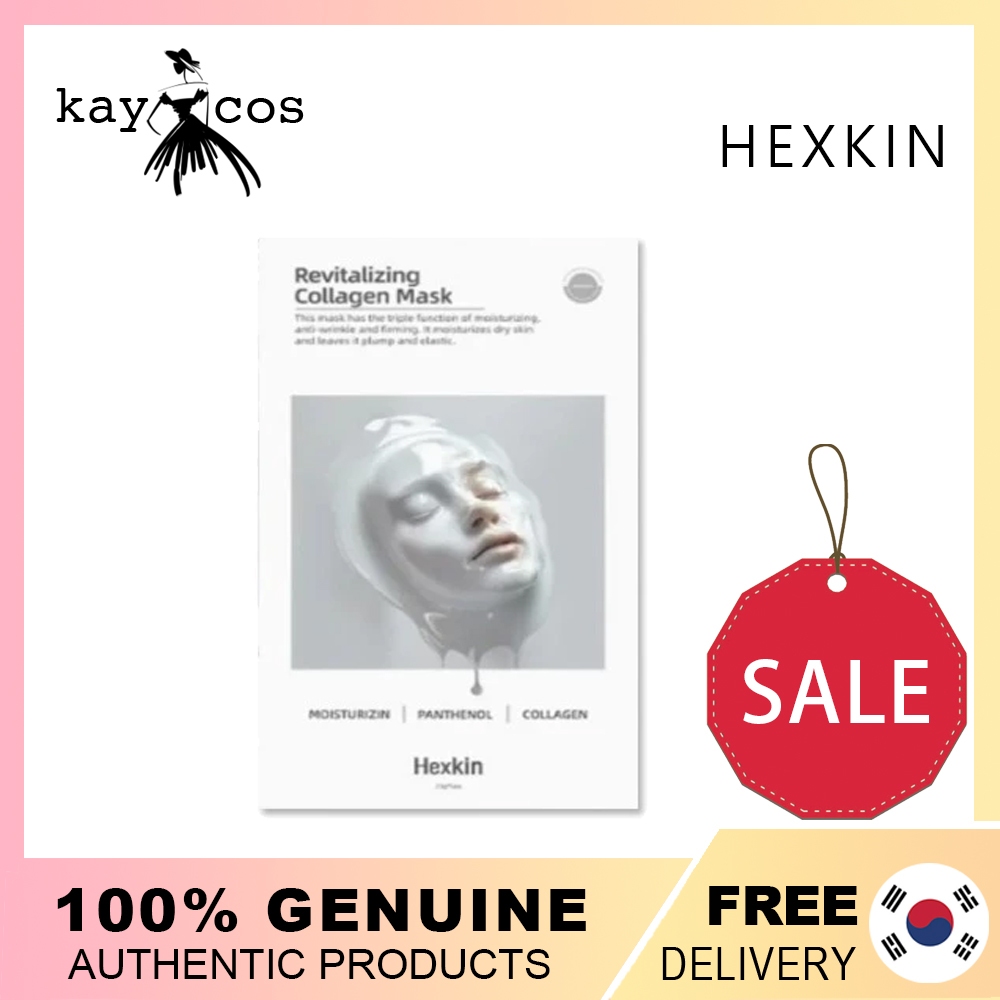 [HEXKIN] (bo) Revitalizing Collagen Mask (23g*5ea) 1 Pack / panthenol / moisturizing | Shopee ...