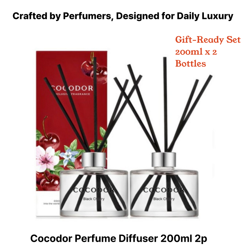 Cocodor Perfume Diffuser 200ml 2p / Eco-Friendly Glass • Plant-Based ...