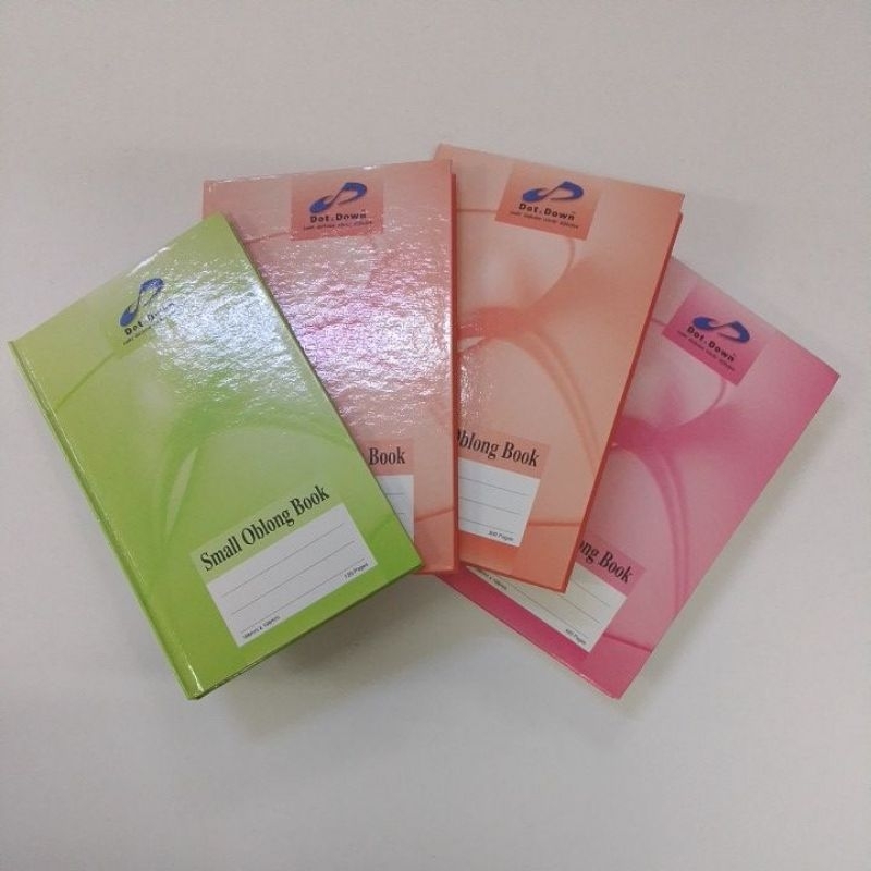 Small Oblong Book Dot Down A6 small note book buku nota short hard ...