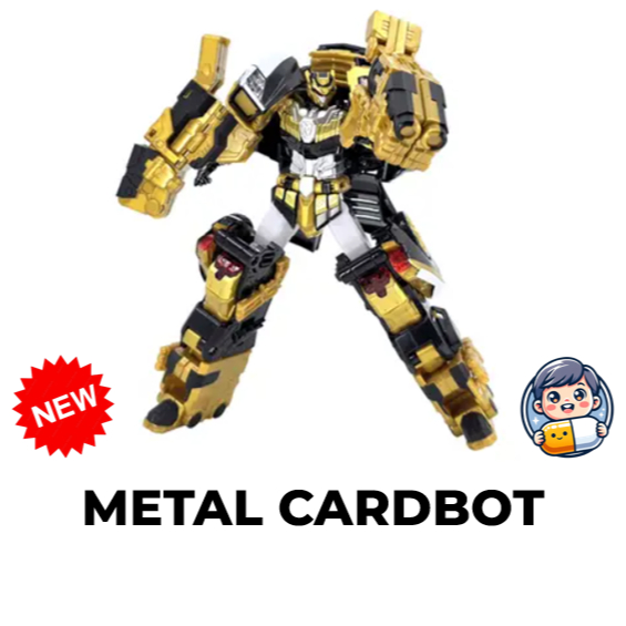 Metal Cardbot Ultimate Blue Cop Black Edition Transforming robot Korean ...