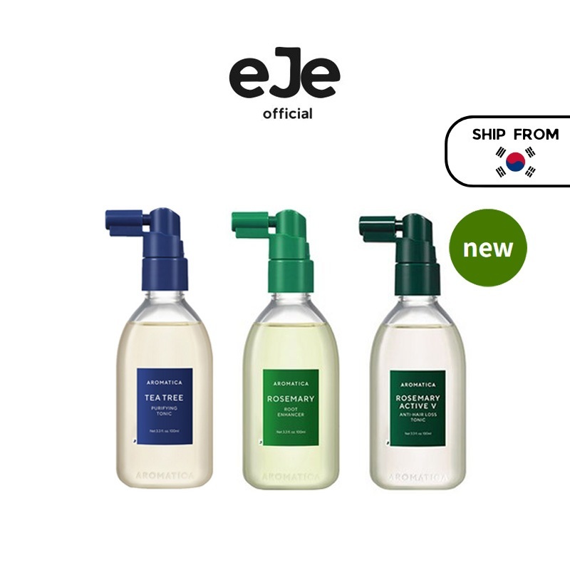[AROMATICA] Hair Tonic 3 types (Rosemary/Tea Tree/Active V) | Shopee ...
