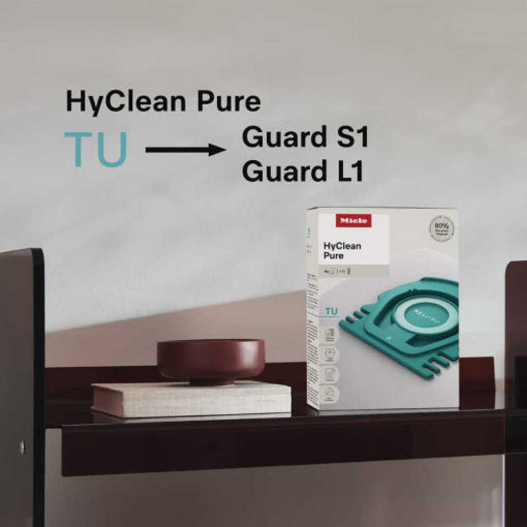 Miele HyClean Pure Dust Bag TU | 5-Layer Filtration Vacuum Bag for ...