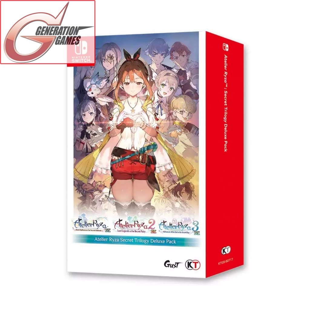 Nintendo Switch Atelier Ryza Secret Trilogy Deluxe Pack (ASI English ...