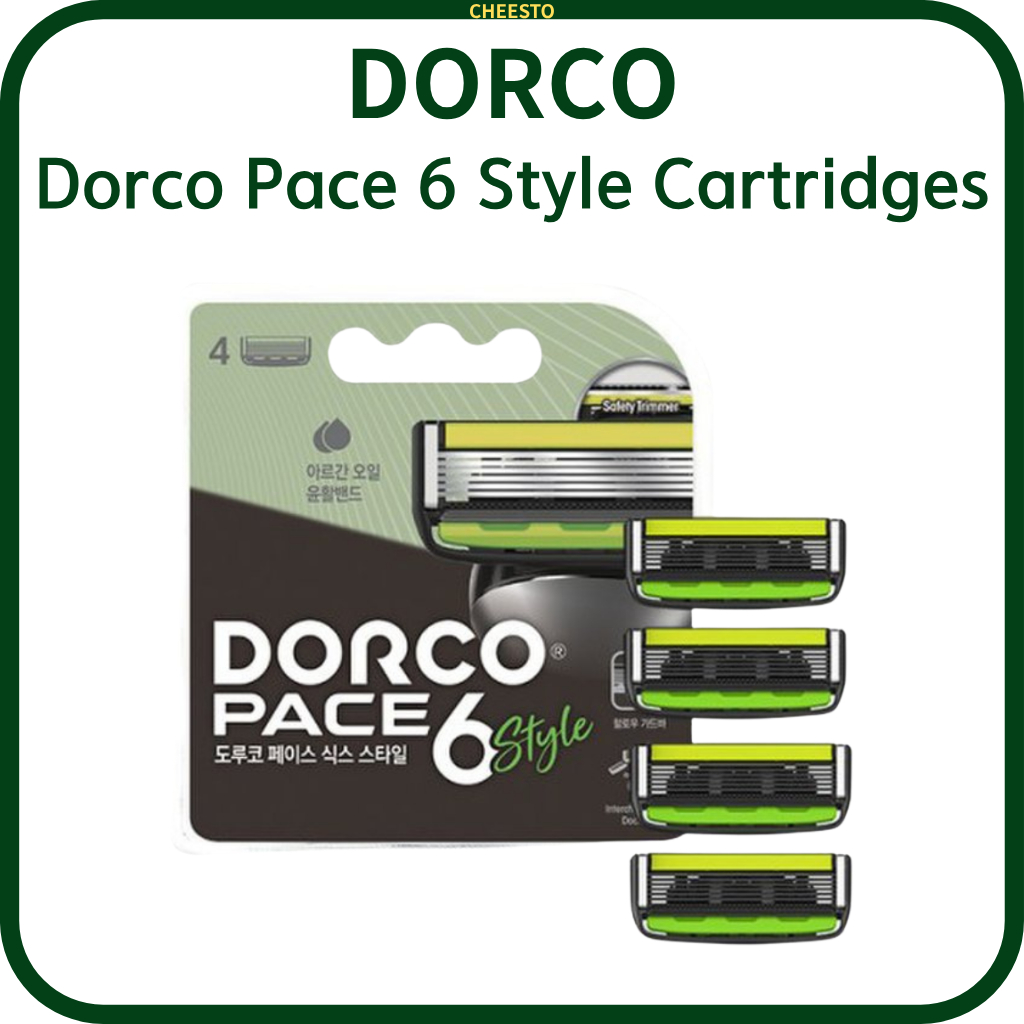 Dorco Pace 6 Style Razor Cartridges Refill – 6-Blade System for Smooth ...
