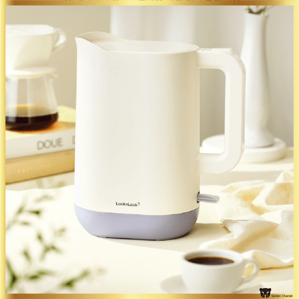 LocknLock Ceramic Electric Kettle 1L | Seamless Design | Dual ...