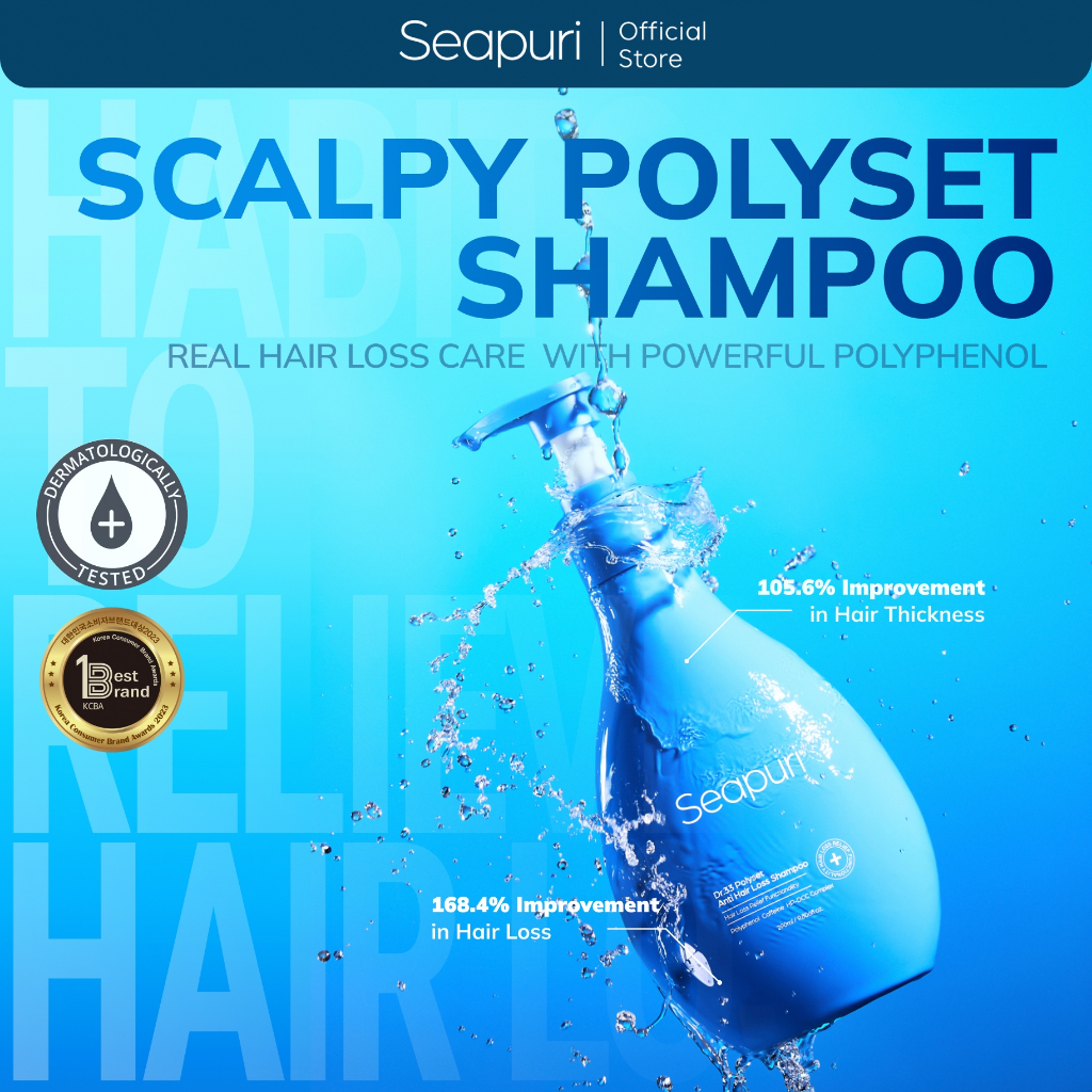 [Seapuri Official] Scalpy Polyset Anti-Hair Loss Shampoo | Polyphenol ...