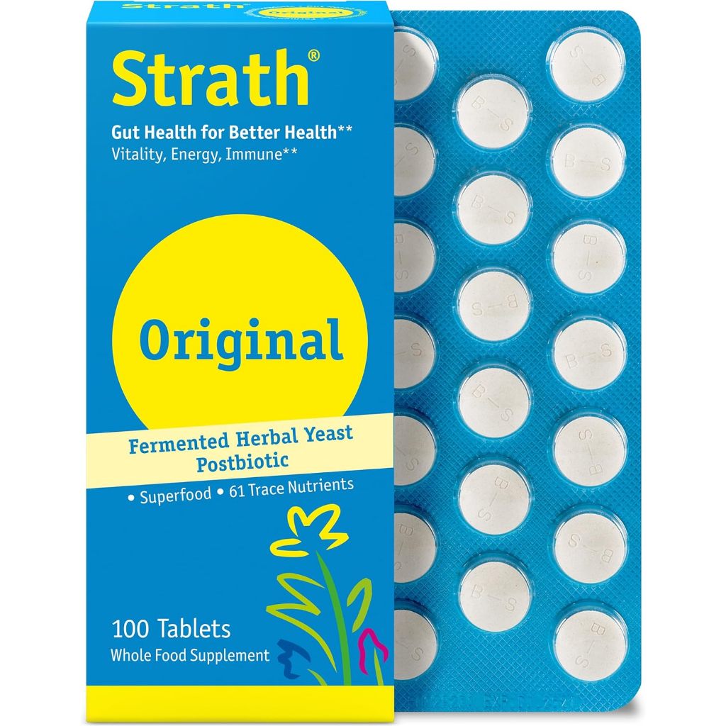 Bio-Strath Strath Nutritional Yeast 100 Tablets Vegetarian, Lactose ...