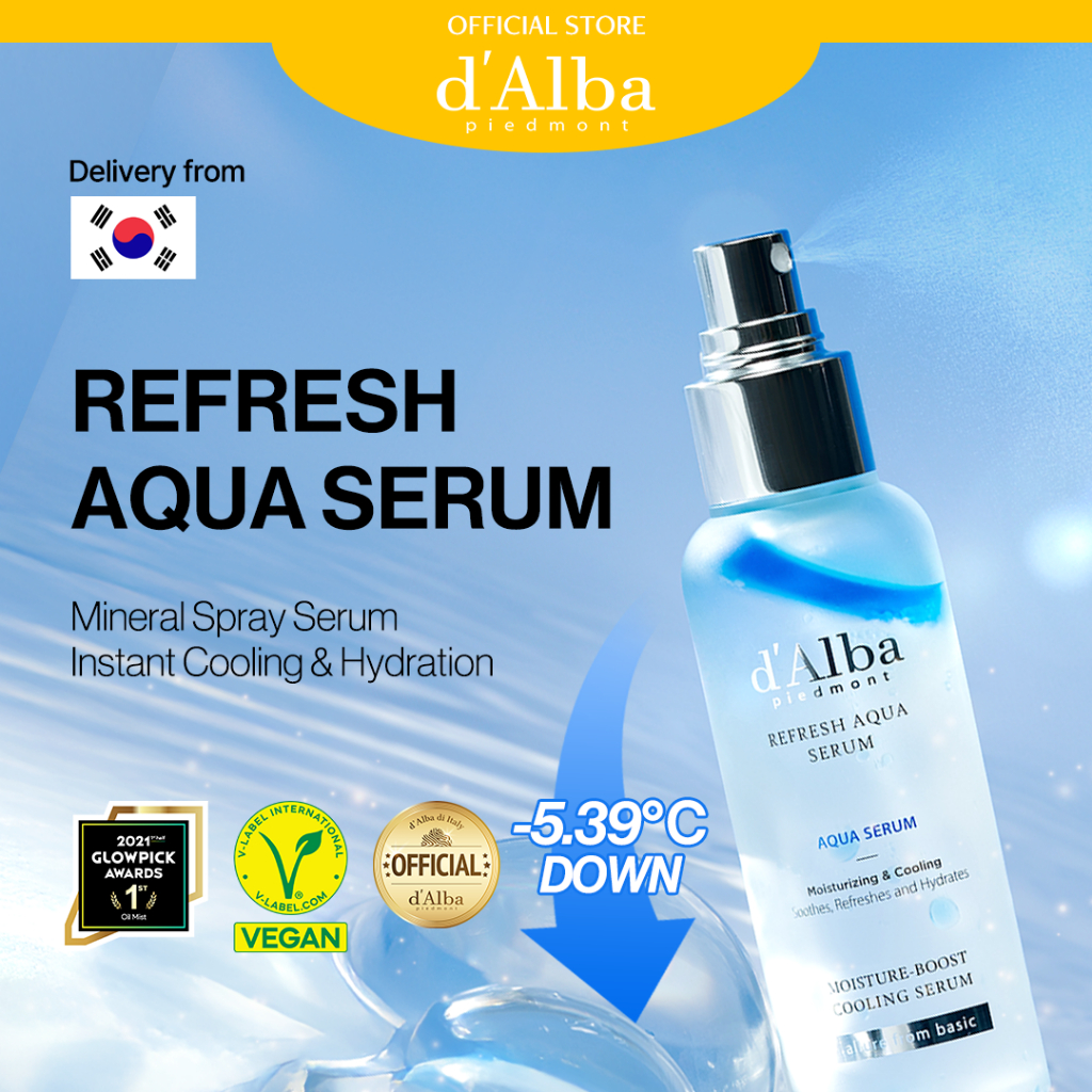 [d'Alba Official] d'Alba Refresh Aqua Serum 100ml, Cooling Spray ...
