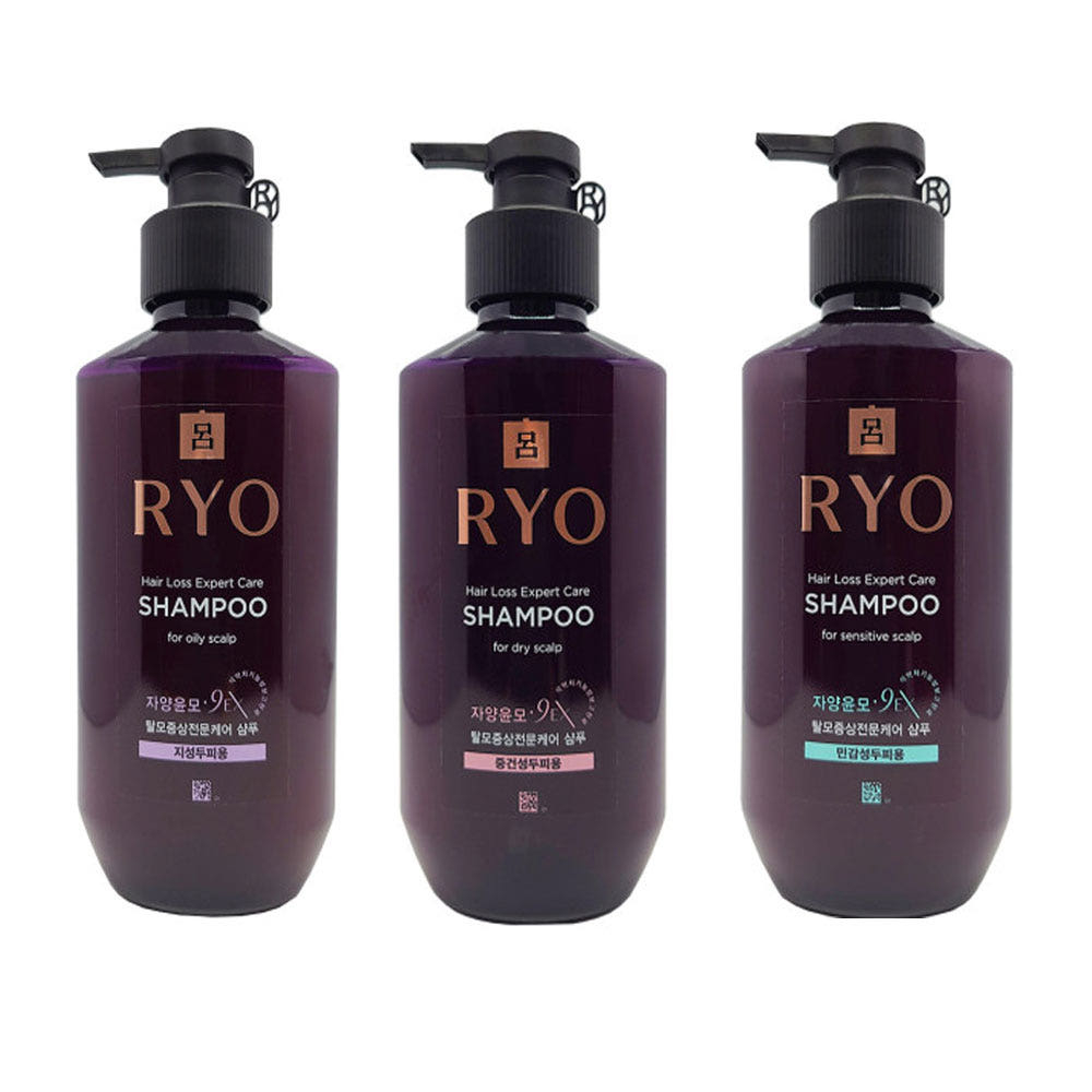 RYO Hair Loss Expert Care Shampoo For Oily Scalp/For Dry Scalp/For ...