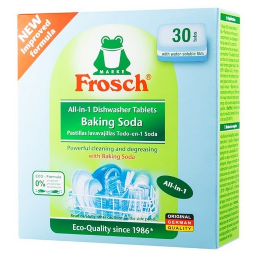 Frosch All-in-One Baking Soda Dishwasher Tablets – Powerful Eco ...