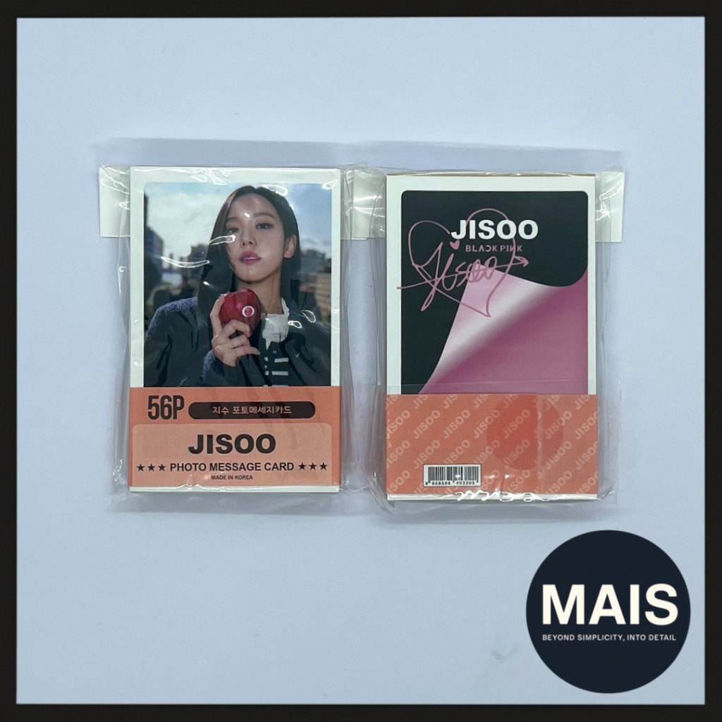 [BLACKPINK JISOO] Photocard Set (56pcs) / K-pop Fan-Made Collectible ...