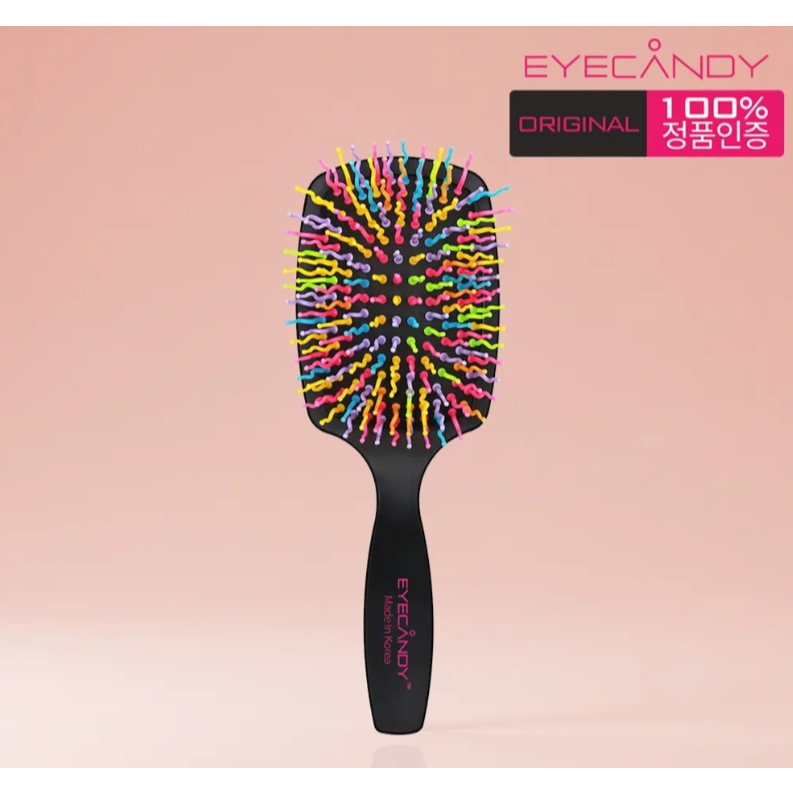 Eyecandy Rainbow Volume S Paddle Brush Black | Volumizing Detangle Hair ...