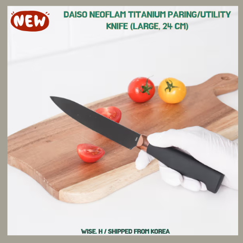 Daiso Neoflam Titanium Paring/Utility Knife (Large, 24 cm) | Shopee ...