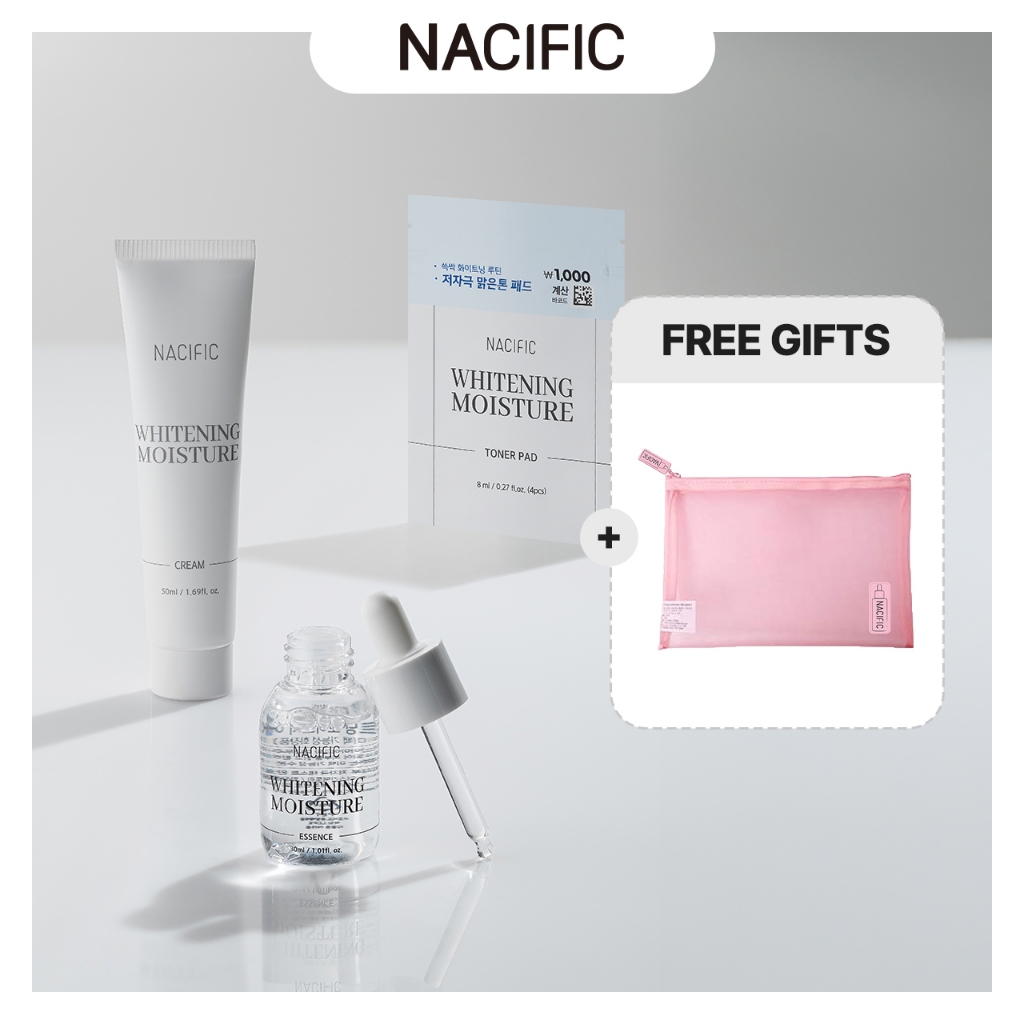 NACIFIC Whitening Starter Set – Toner Pad + Essence + Cream (3-Step ...
