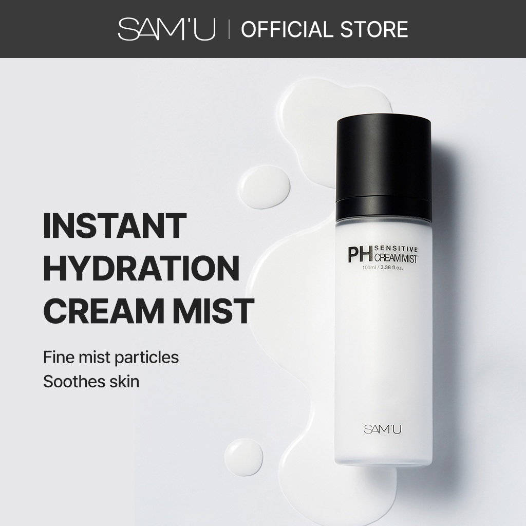 SAM’U PH Sensitive Cream Mist, Daily Face Moisturizer For Dry & Sensitive Skin, Facial Mist ...