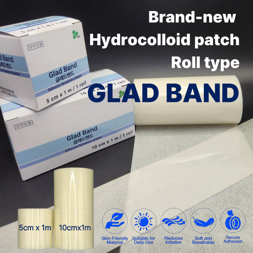 [Korea]🇰🇷 Hydrocolloid Nonwoven Roll 1m, Wound Acne Tattoo Mosquito ...