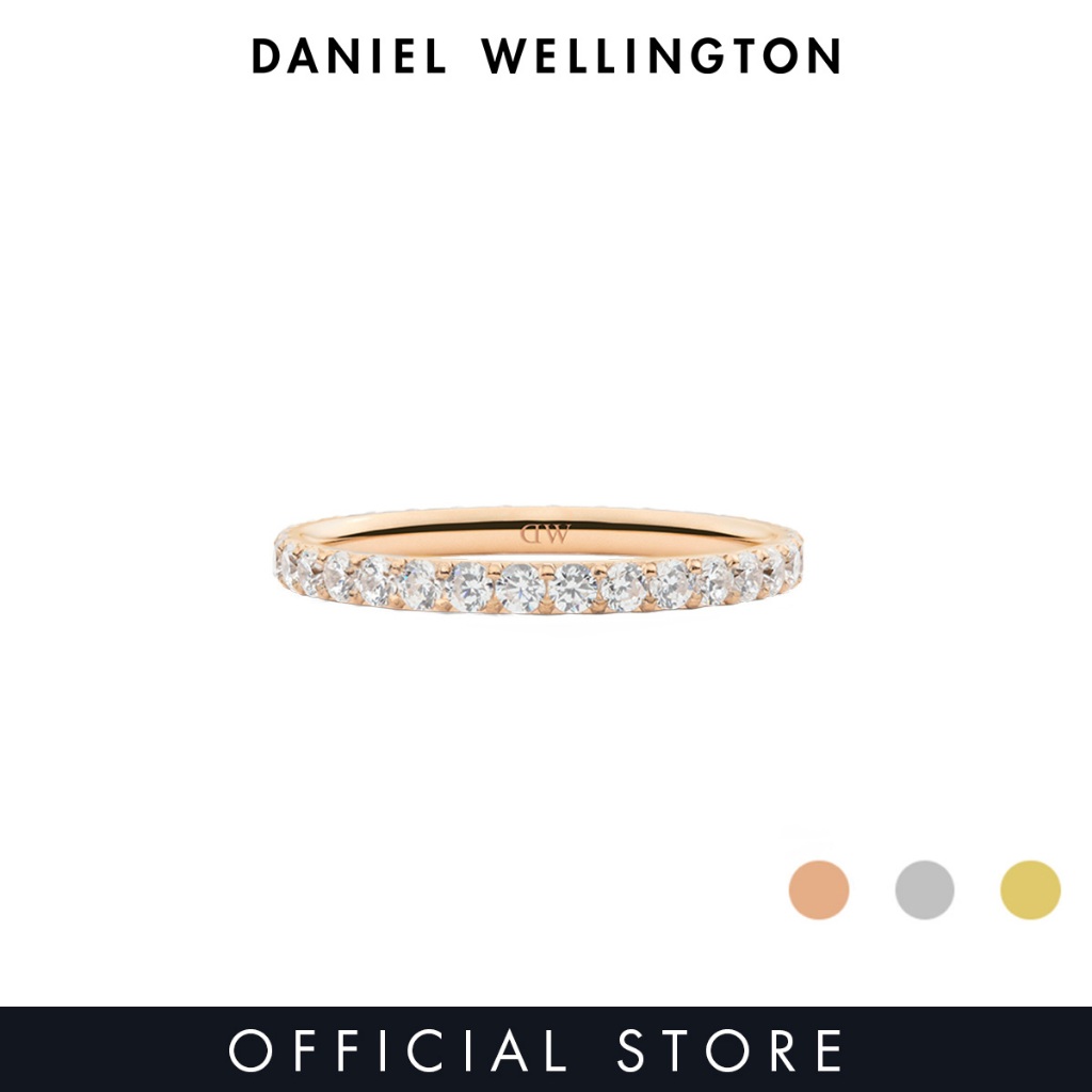 Daniel Wellington Mirelle Eternity Ring 2.0mm Rose Gold / Silver / Gold ...