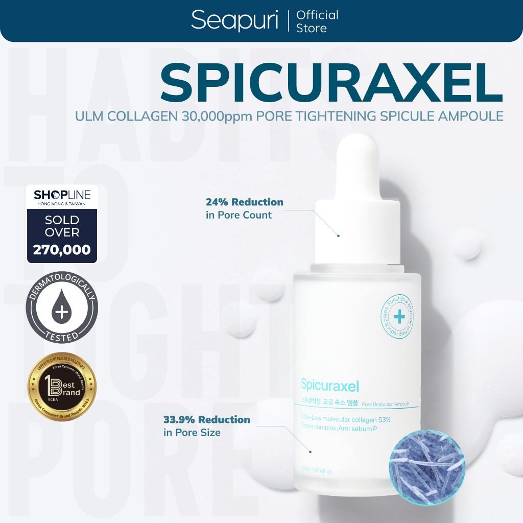 [Seapuri] Spicuraxel Ampoule Pore-Tightening & Skin Soothing 30ml ...