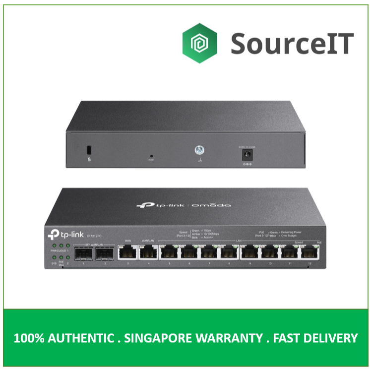 TP-Link ER7212PC Omada 3-in-1 Gigabit VPN Router | Shopee Malaysia