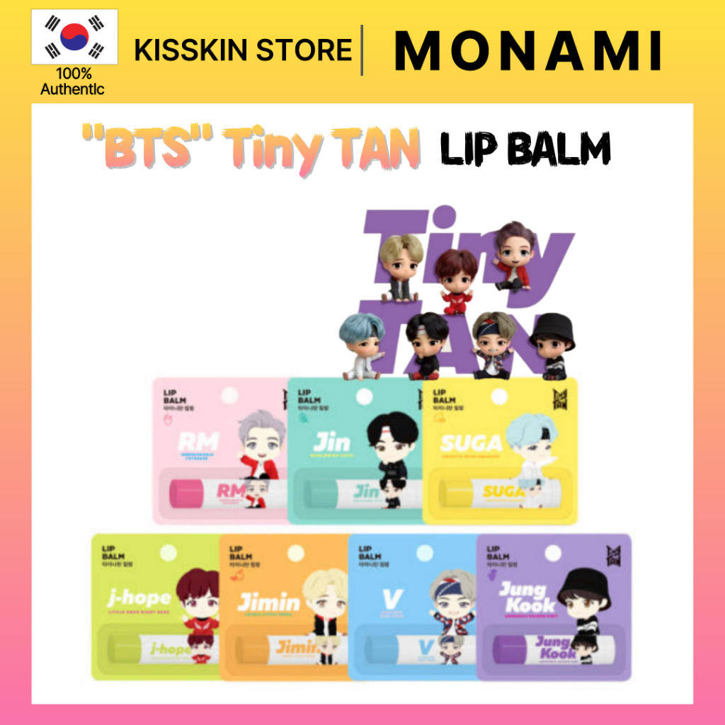 [MONAMI x TinyTAN] Stick Lip Balm BTS Edition | Grape Flavor | K-Pop ...