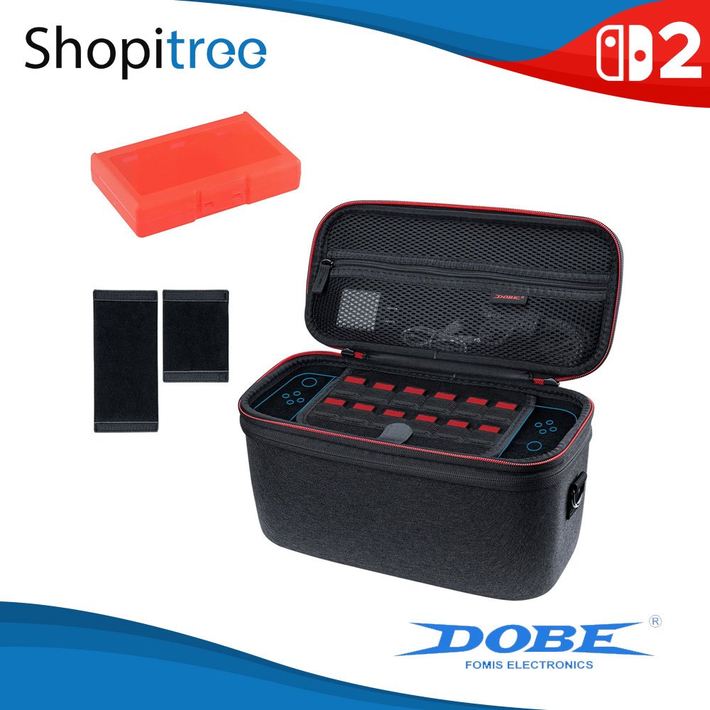 DOBE Travel Storage Case Exrtra Large Black with Game Card Box for ...
