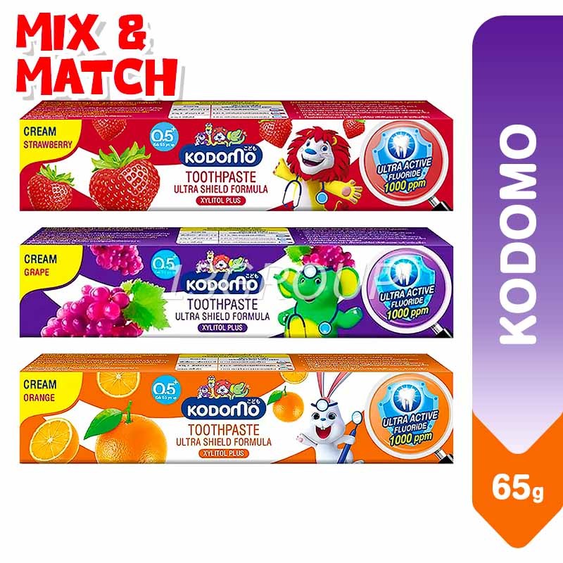 Kodomo Kids Toothpaste Ultra Shield Formula / Gentle Protection Strong ...