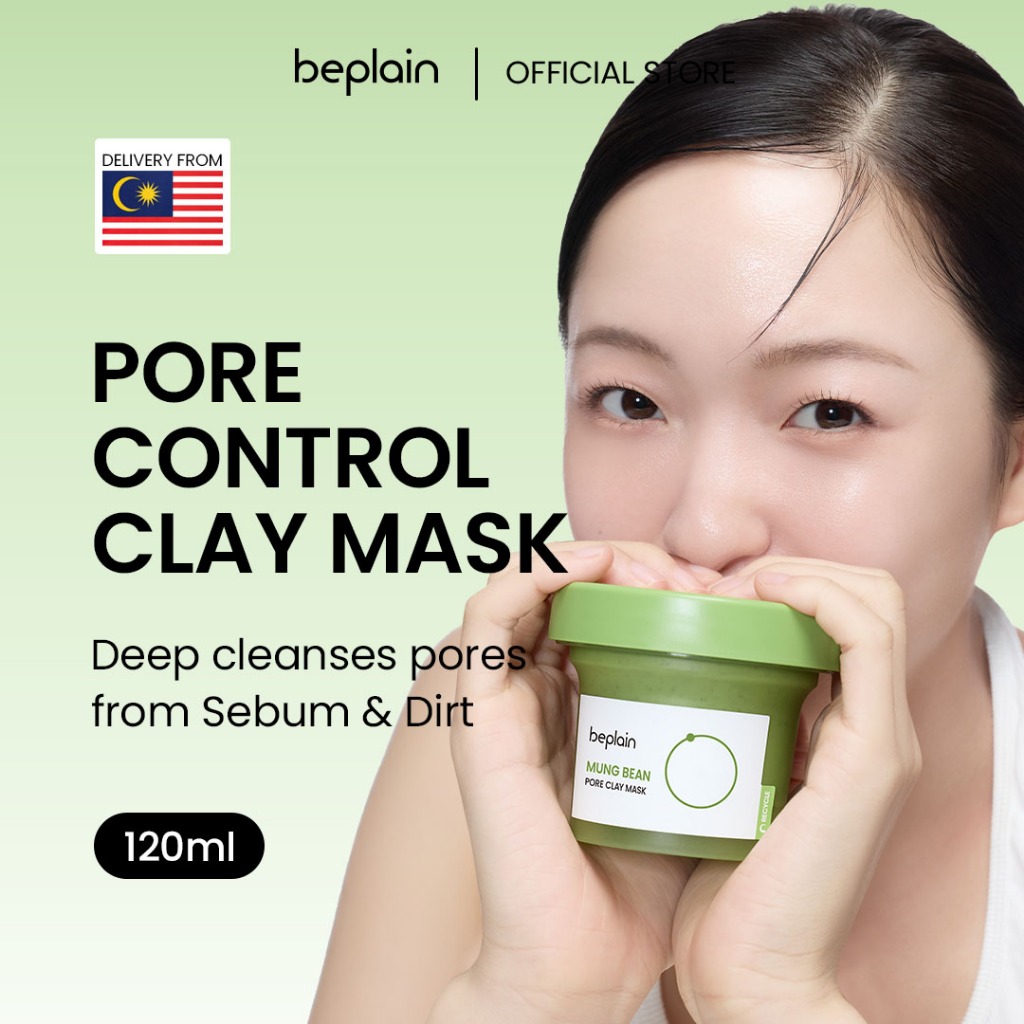 [BEPLAIN] MUNG BEAN PORE CLAY MASK 120ml | Wash off mask for Blackhead ...