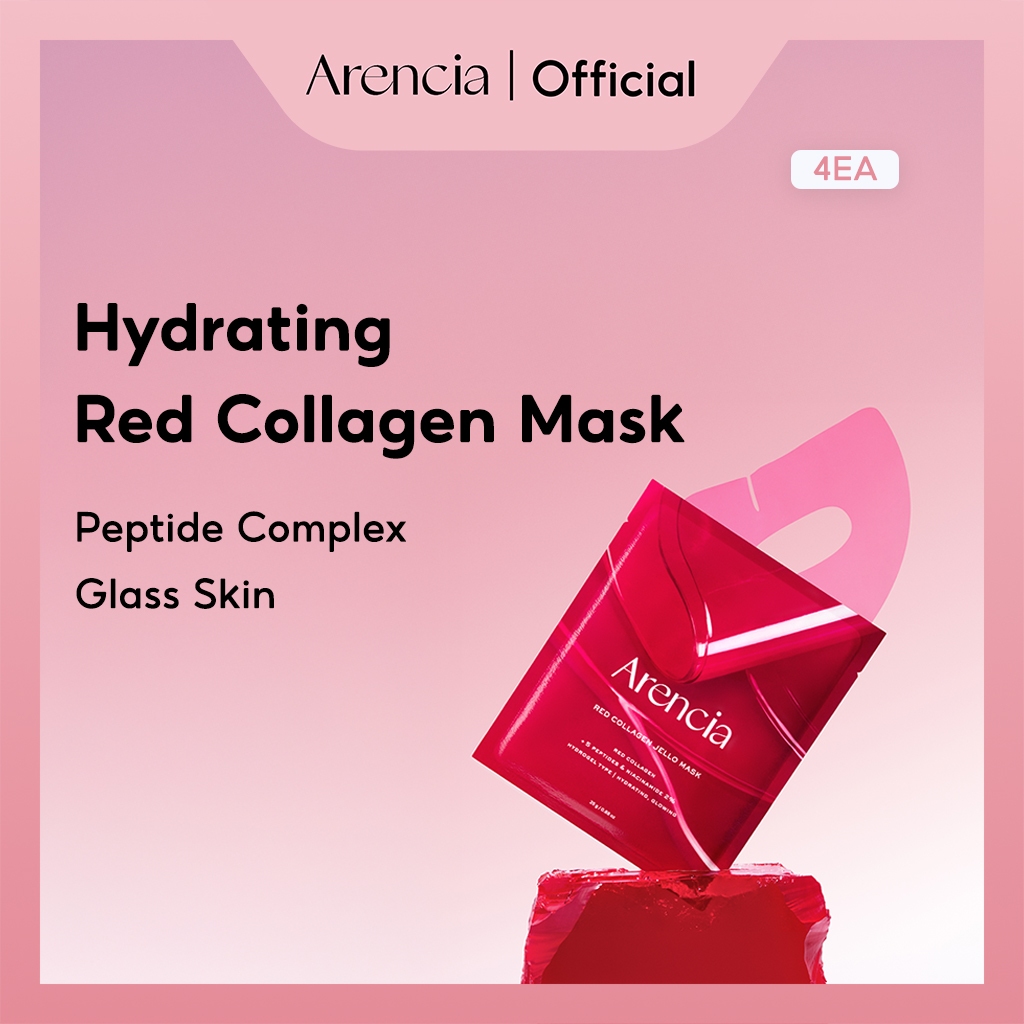 [Arencia] Red Collagen Jello Mask (4ea) | Shopee Malaysia