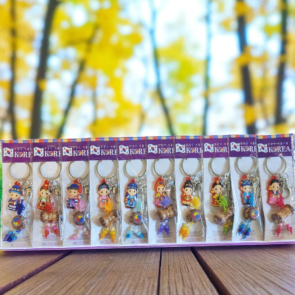 Set of 10 Korean Traditional Keychains (Random Color & Style) | Hanbok ...