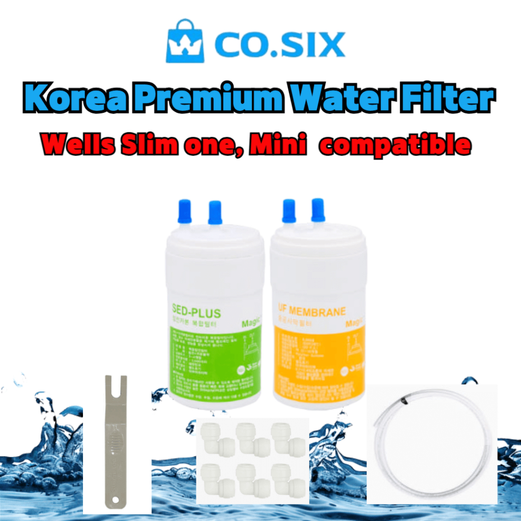 CO.SIX Premium Magic Plus Water Filter for Wells Slim one(WS674), Mini ...