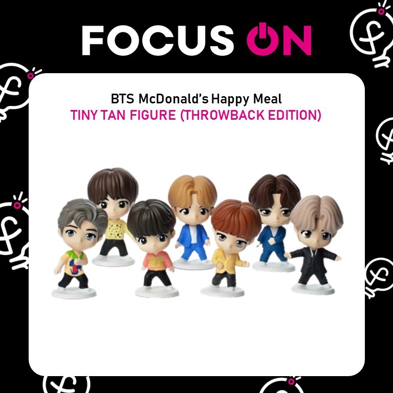 BTS McDonald's Happy Meal TinyTAN FIGURE THROWBACK EDITION | Shopee ...