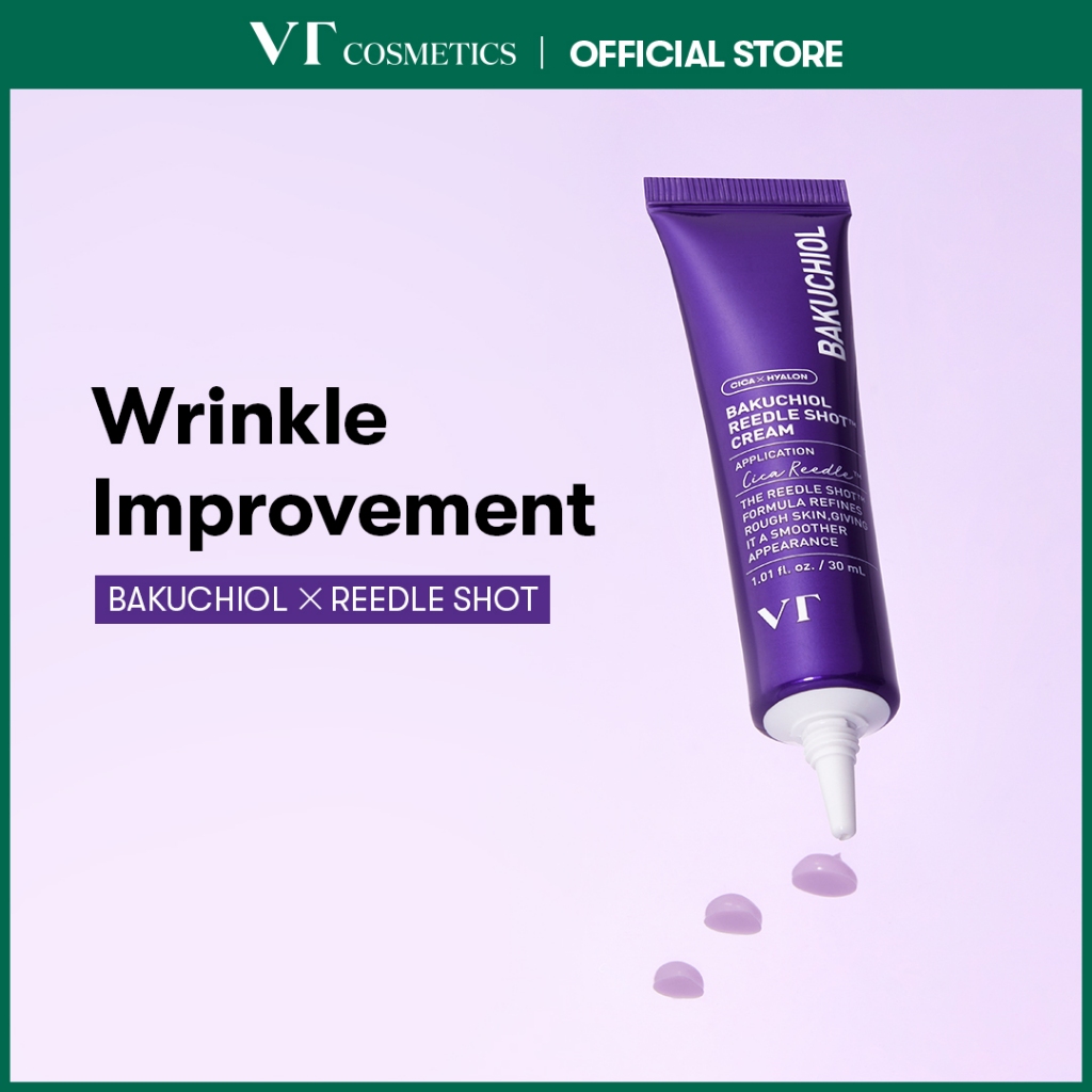 [VT] Bakuchiol Reedle Shot Cream 2nd-Gen Retinol Cream Wrinkle & Pore ...