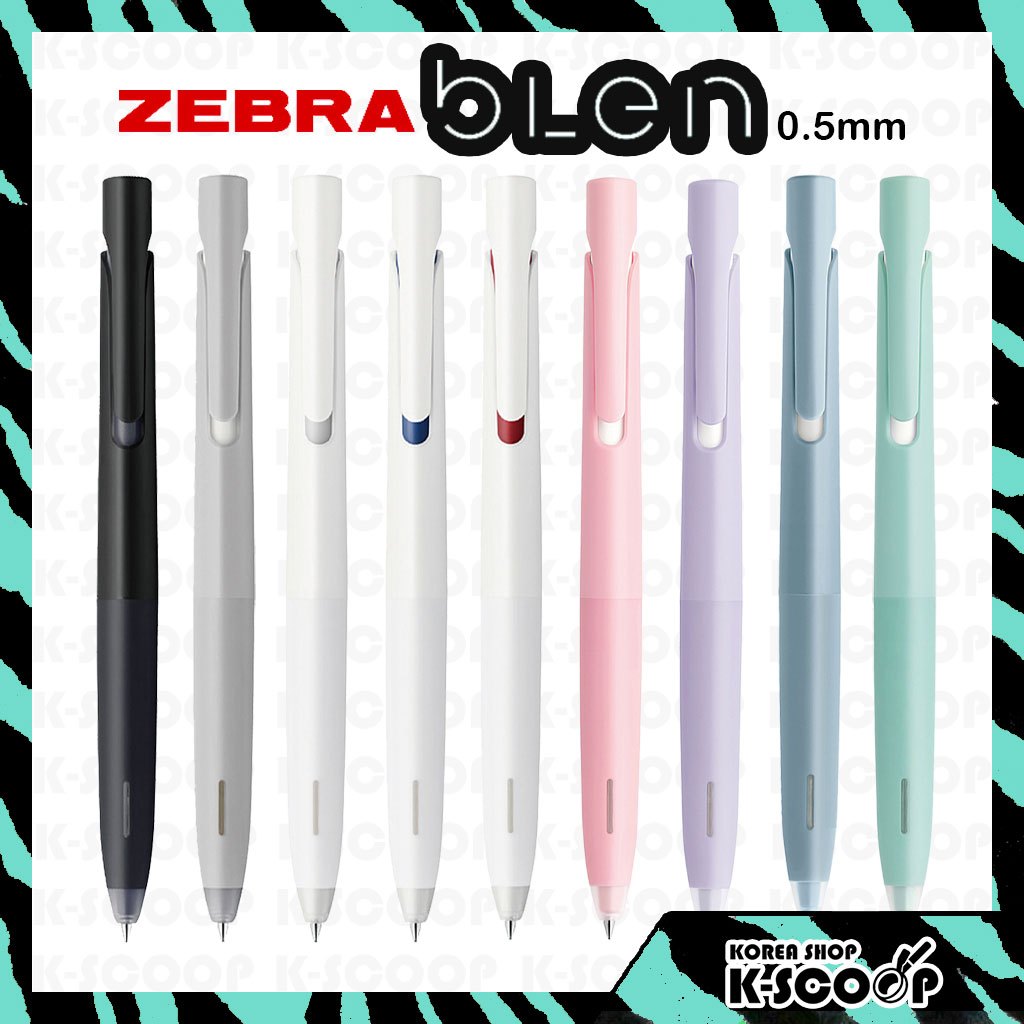 ZEBRA Blen Ballpoint Pen 0.5mm – Vibration Free & Silent for Stress ...